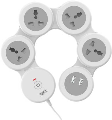 GM 3276 Cuba G-Hoop Power Strip with 2 USB,Master Switch,4 ...