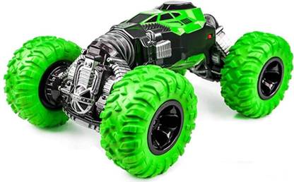 wengty Double Sided Stunt Racing Moka 4-Wheel Drive Off Road RC Car with 2.4 GHz - Double Sided ...
