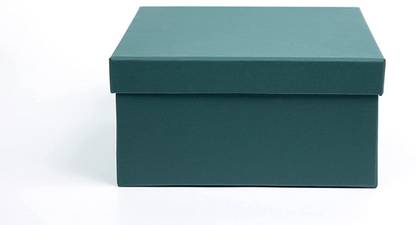 THE PACKING COMPANY Non-Corrugated Cardboard Rigid Gift Box, Emerald ...