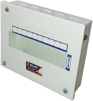 Selvo 10 Way SPN Single Door MCB Distribution Board Price in India ...