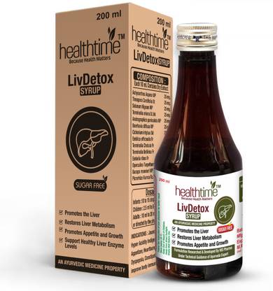 Health Time Livdetox Liver syrup and Liver Tonic Detoxifies The Liver ...