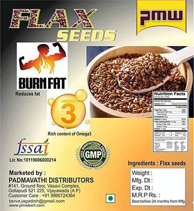 PMW Grade A Non Roasted - Flax Seeds - Alsi - Alasi - Linseed - Avisa ...