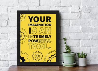 Motivational Brainy Wall Framed Poster Paper Print - Quotes ...