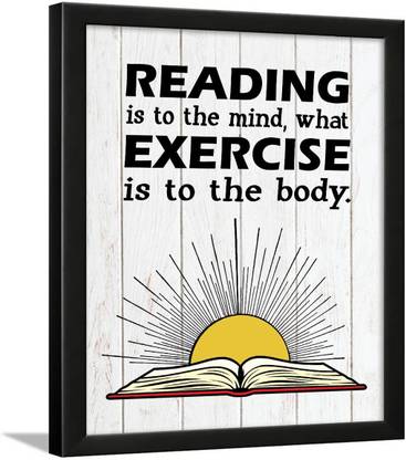Book Quotes Wall Frames - Reading Quotes Frame - Book Quotes Poster ...