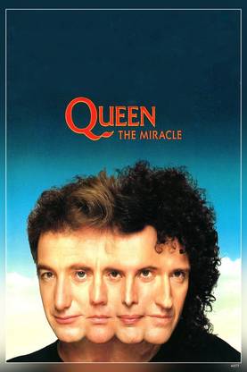 Queen - The Miracle Album Cover Matte Finish Poster Paper Print ...