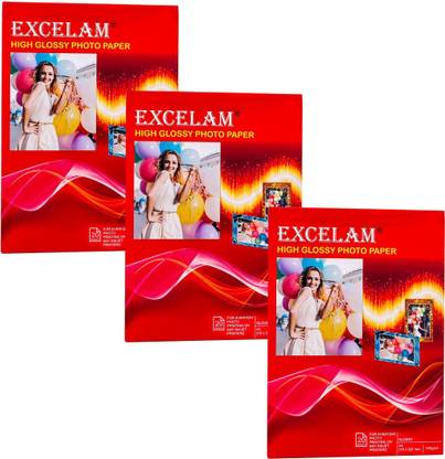 Flipkart.com | Excelam Super Glossy Series UnRuled A4 180 gsm A4 paper ...