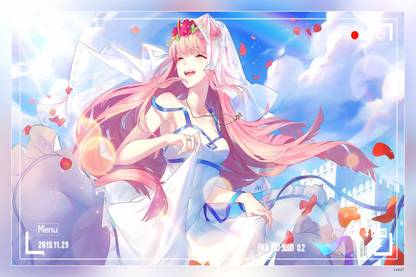 Anime Darling In The Franxx Wedding Dress Zero Two Darling In The ...