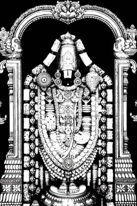 wallpics 60.96 cm God Tirupati Balaji hindu Religious Vinyl Sticker for ...