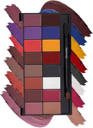 MARS 16 Color Ultra Pigmented Creamy Matte Lip Color Palette Lipstick ...