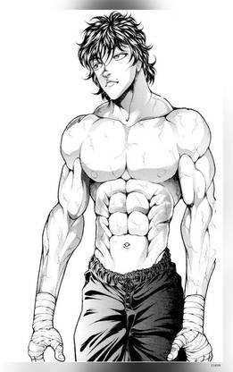 Baki Anime Muscle Matte Finish Poster Paper Print - Animation ...