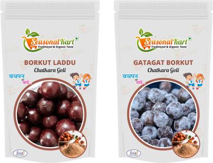 Seasonal Kart Borkut Laddu, Bor Laddu 400g & Borkut Gatagat 400g Borkut ...