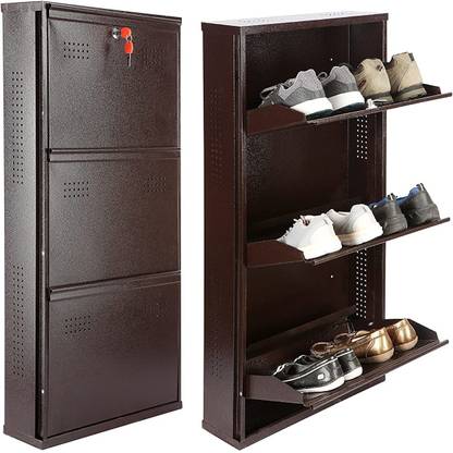 shandar steel Door Metal Shoe Rack Wall Mounted Foldable Shoe Rack ...