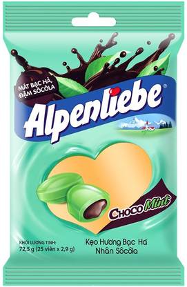 Alpenliebe Chocolate Mint Flavored Candy, 261g Choco Mint Candy Price ...