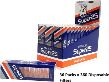 Super25 Disposable Tobacco Cigarette Filter Multi-Filtering Plastic ...