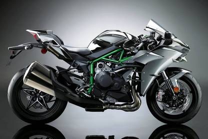 Kawasaki Ninja H2R Super Bike Matte Finish Poster Paper Print - Sports ...
