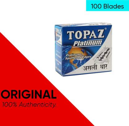 TOPAZ Stainless Steel Platinum Double Edges Shaving Blades - Price in ...