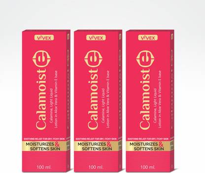 CALAMOIST Soothing Lotion with Calamine IP,Light Liquid Paraffin ...