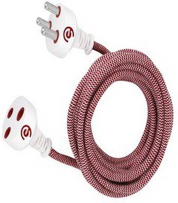 ezoubuy 3 Pin White Cotton Threaded Male to Female Expandable Electric ...