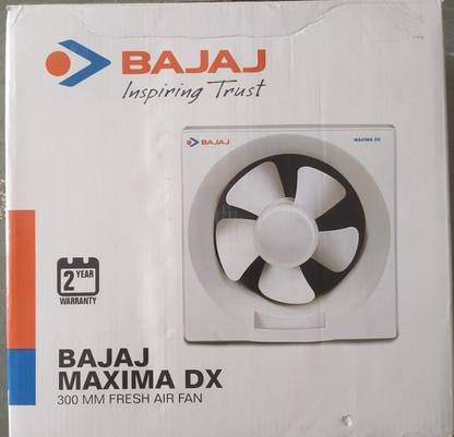 BAJAJ Maxima DxI 300 mm White Dom Ex Fan 300 cm Exhaust Fan Price in ...