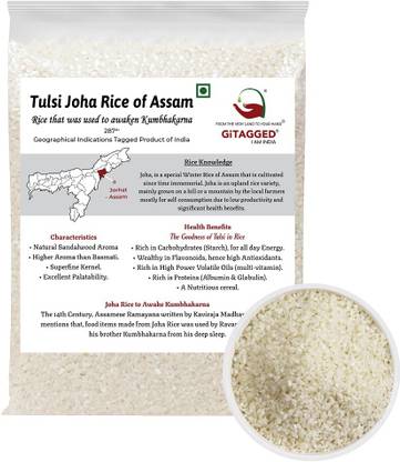 GiTAGGED Tulsi Joha Rice of Assam (Premium Nutritious Aromatic Rice ...