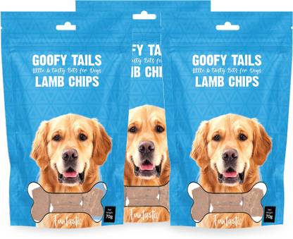Goofy Tails Lamb Chips for Dogs and Puppies - 70 Grams Lamb Dog Treat ...