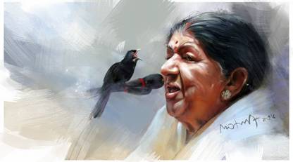 Lata Mangeshkar Poster MultiColor PhotoPaper Print 12 inch X 18 inch ...