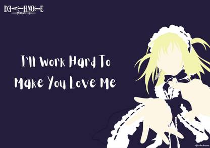 Death Note: Misa Amane Fictional Character Manga series Quotes Poster ...