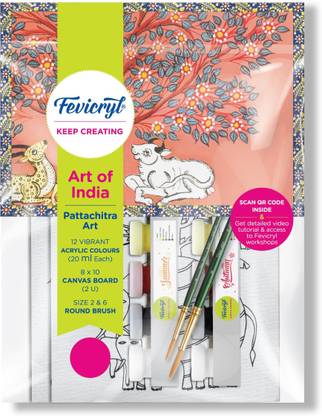 Flipkart.com | Fevicryl Pidilite DIY Self Painting Art of India Kit ...