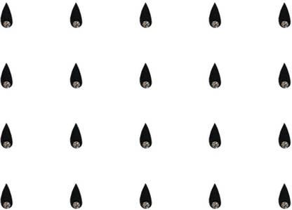 Comet Busters Black Tear Drop Bindi for Women With Stone (5mm) (BV1441 ...