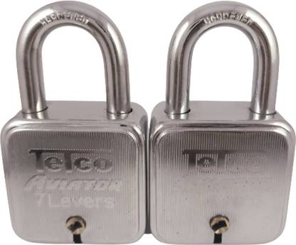 TELCO /Aviator/4 Key/7 Lever/Double Locking/Square shape/2X2 inches ...