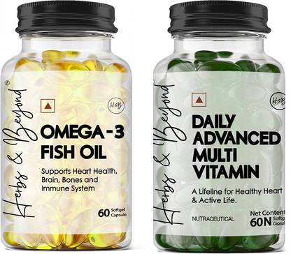 Herbs & Beyond Fish Oil 1000Mg & Multivitamin Supplement Combo Price in ...