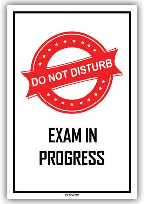 Poster for Room and Office-Humor Funny with Warning Quote-DND Exam in ...