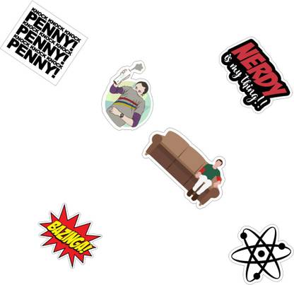 Maachis 7.62 cm Big Bang Theory BBT Stickers for Laptop Mobile Pack of ...