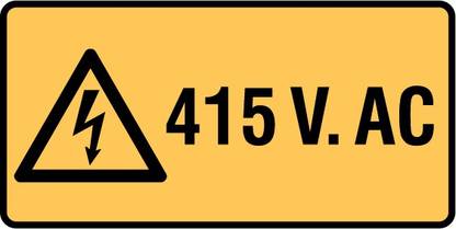 SRG INFOTECH 415 V.AC DANGER ELECTRIC SIGN BOARD Emergency Sign Price ...