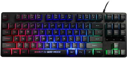 Cosmic Byte CB-GK-20 Styx TKL Membrane Wired USB Tenkeyless Gaming ...