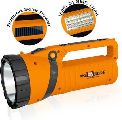 Pick Ur Needs Long Range Solar Power Torch Light Rechargeable Led 75 ...