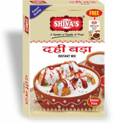 Shiva's INSTANT DAHI VADA MIX / DAHI BHALLA MIX 200GM WITH FREE SONTH ...