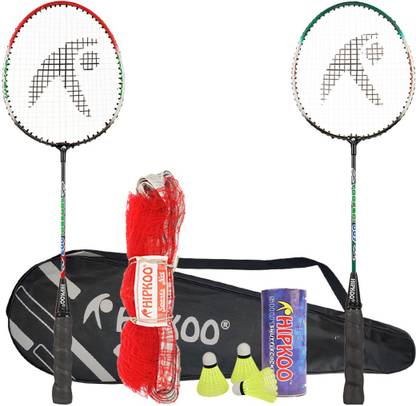 Hipkoo Sports Badminton Combo Set (2 Rackets, Net and Pack of 3 ...
