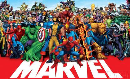 Marvel Universe Poster for Wall |Marvel All Series A3 Posters for Room ...