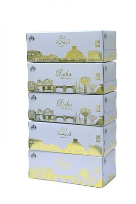 MG DOHA face tissue 5 IN 1 200 PULL FACIAL TISSUES 2 PLY (1000 SHEET ...