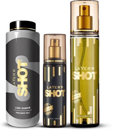 LAYER'R SHOT Body Spray Sporty 135ml & Iconic 50ml with Lone Ranger ...