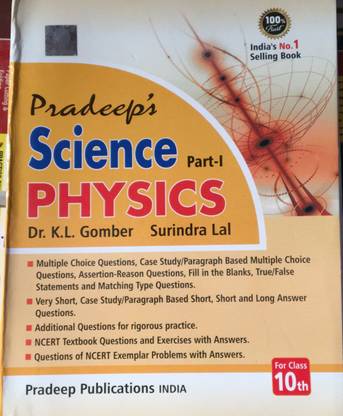 Pradeep Science Physics Part 1 Class 10 (2022-23): Buy Pradeep Science ...