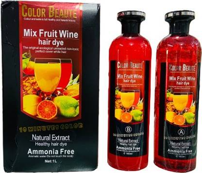 Color Beaute MIX FRUIT WINE HAIR DYE , NATURAL BLACK - Price in India ...