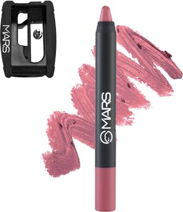 MARS Smudge Proof Long Lasting Matte Lip Crayon With Sharpner - Price ...