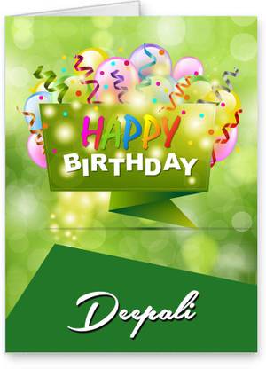 Midas Craft Happy Birthday Deepali Best Wishes Quotes 25 Greeting Card ...