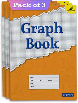 Woodsnipe Graph Paper Books for School | Graph Books A4 Size with Brown ...