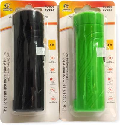 CTB PLSUPREME 2 Pc PL-006 3 Watt Rechargeable Torch Without Charger ...
