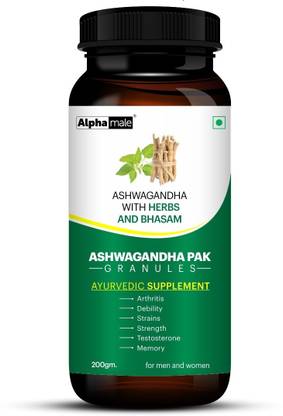 ALPHA MALE Ayurvedic Pure Natural Ashwagandha Strength Stamina Immunity ...