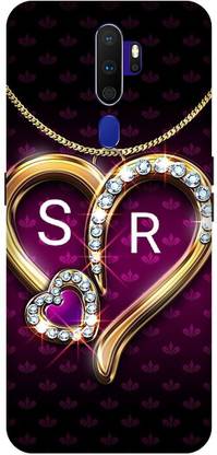 3D U PRINT Back Cover for OPPO A9 (2020) ,CPH1937 , SR, S LOVES R, NAME ...