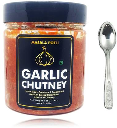 Masala Potli Desi Garlic Chutney | Rajasthani Dal Bati Lahsun Chutney ...